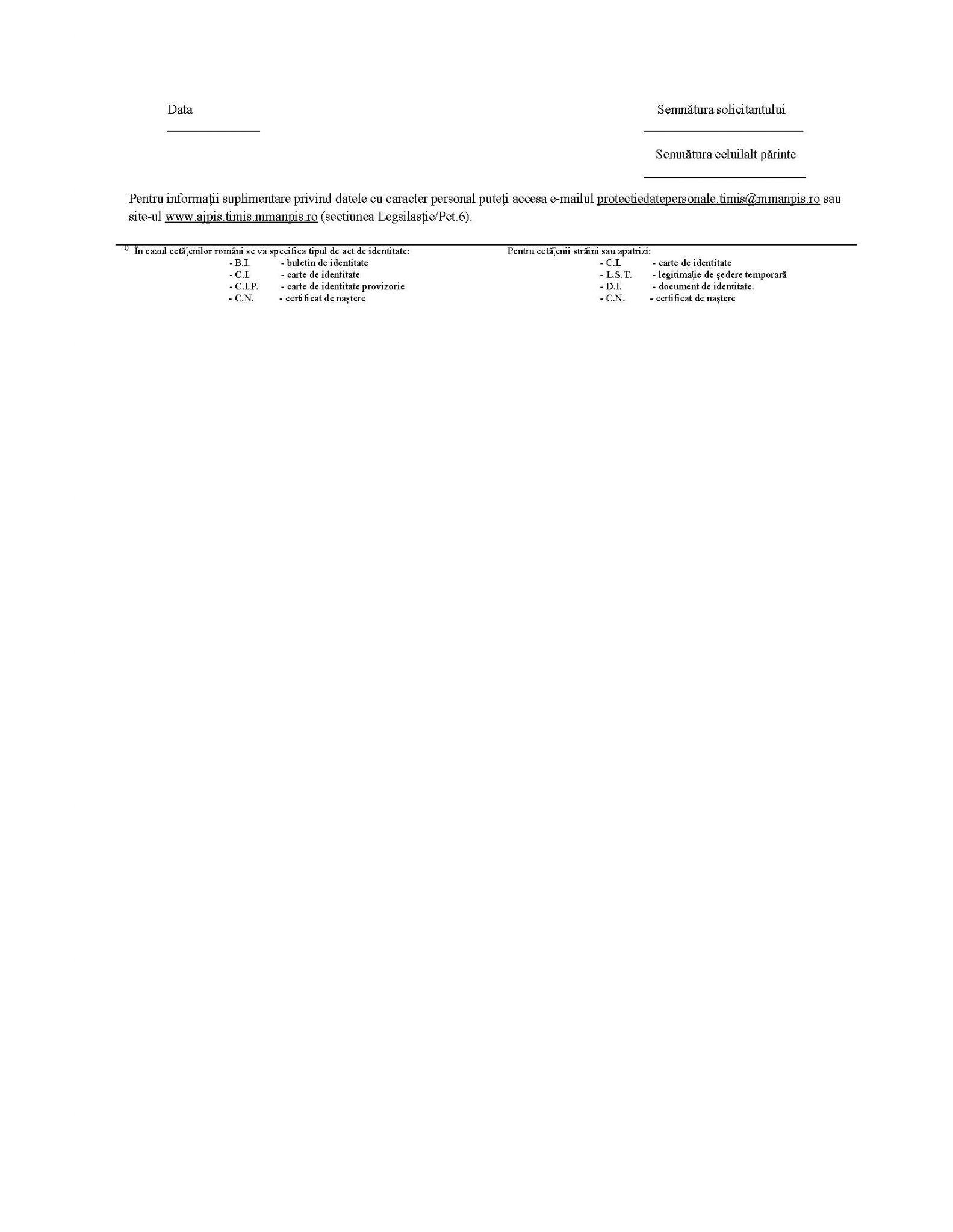 Cerere pentru acordarea alocației de stat pentru copii pentru care se solicita și indemnizație ...