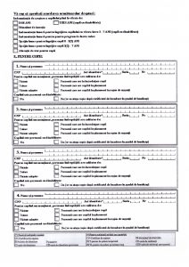 Cerere pentru acordarea indemnizației de creștere a copilului / stimulentului de inserție ...