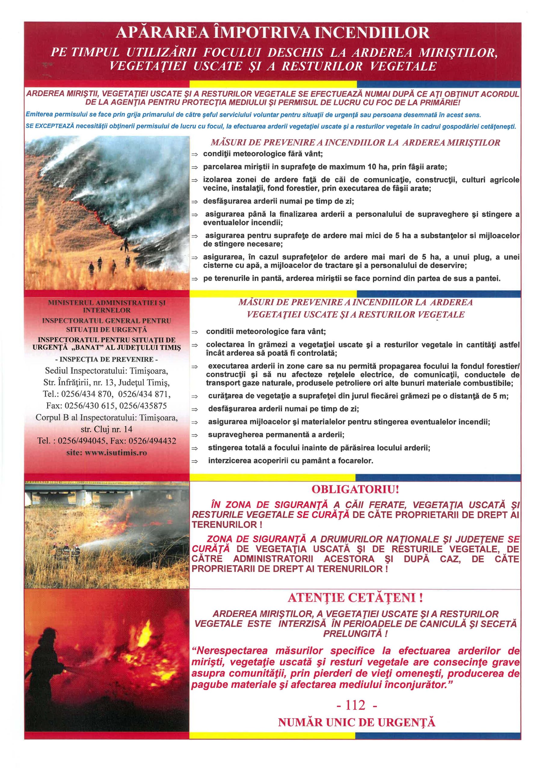 Măsuri de prevenire a incendiilor în perioada sezonului rece și în ...