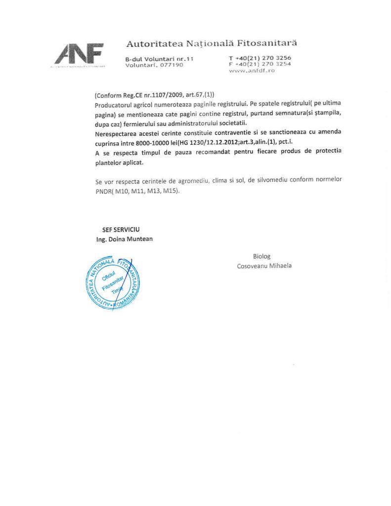 Buletine de avertizare de la Autoritatea Națională Fitosanitară - molia ...